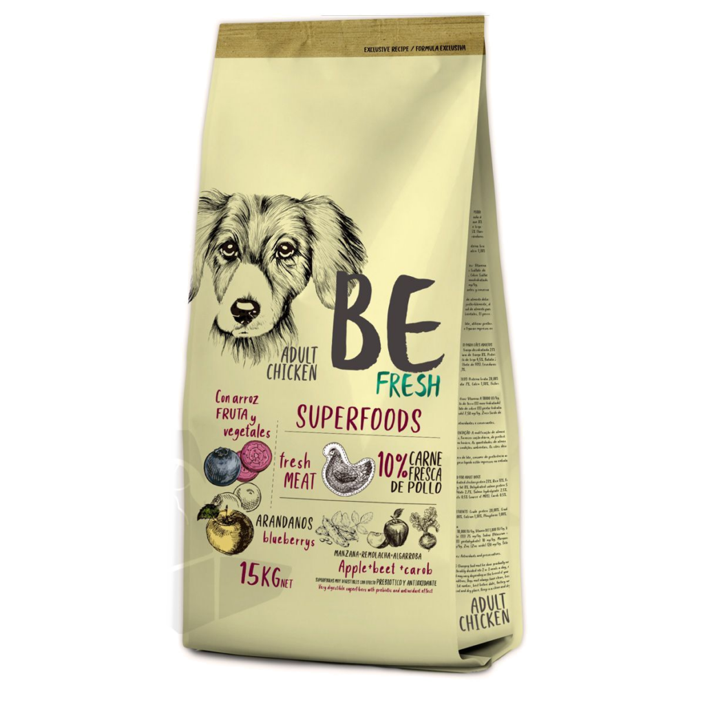 THE BE FRESH ADULT CHICKEN 15 KG - DISTRIBUCIONANIMAL